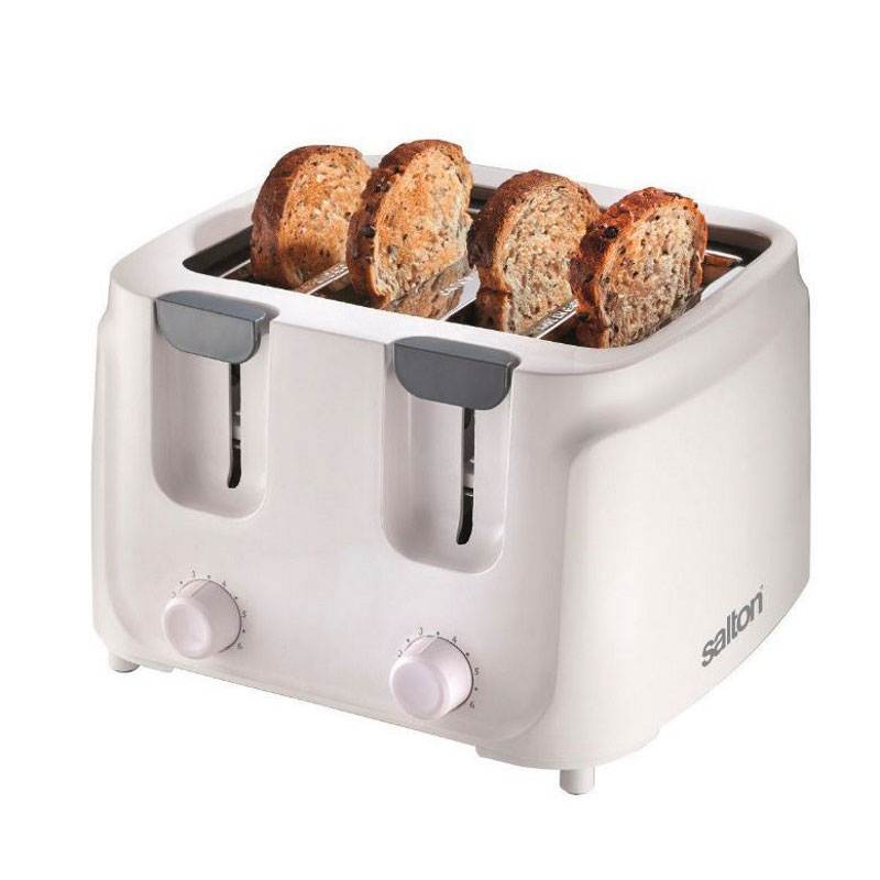 Salton - 4 Slice Toaster - White - Friedman & Cohen