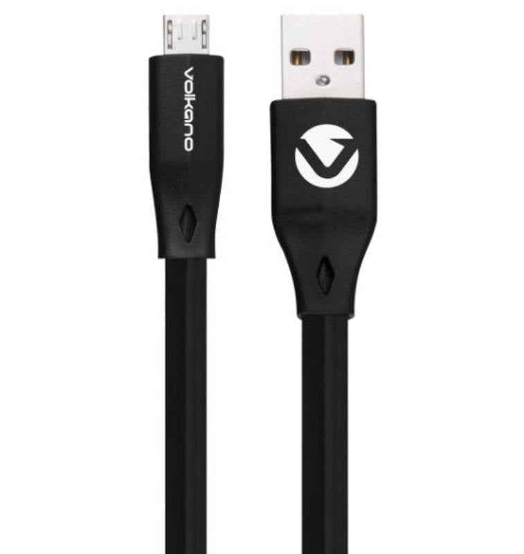 Volkano Slim Series Usb Cable - Black - Friedman & Cohen