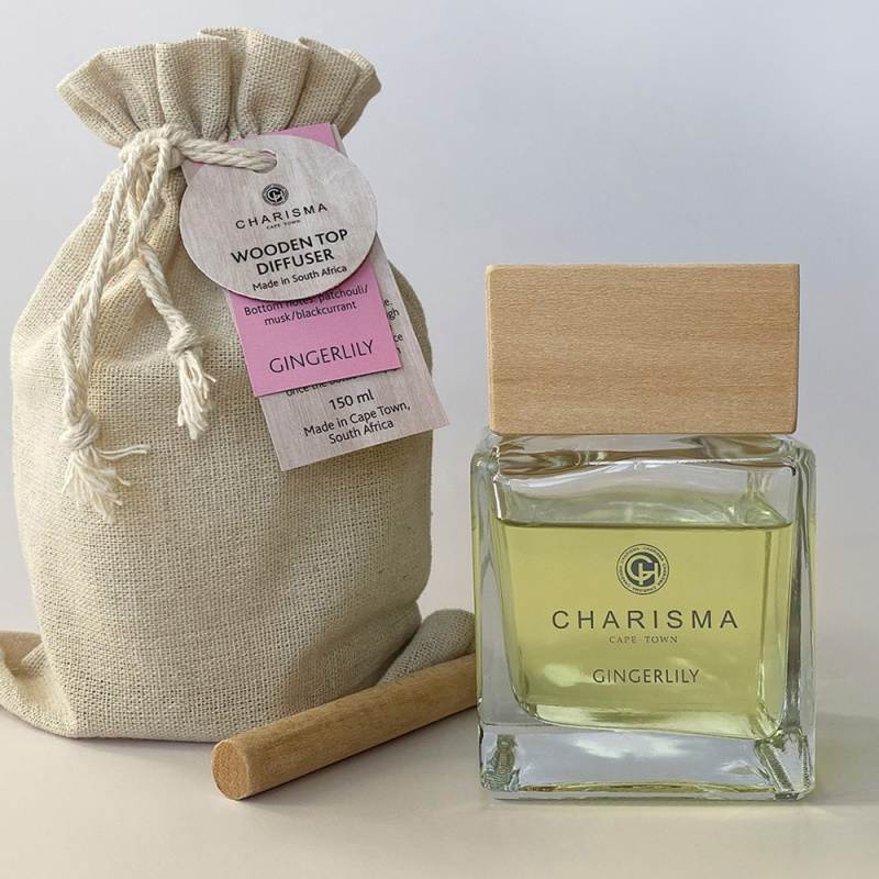 Charisma Wooden Top diffusers, Gingerlily 150ml - Friedman & Cohen