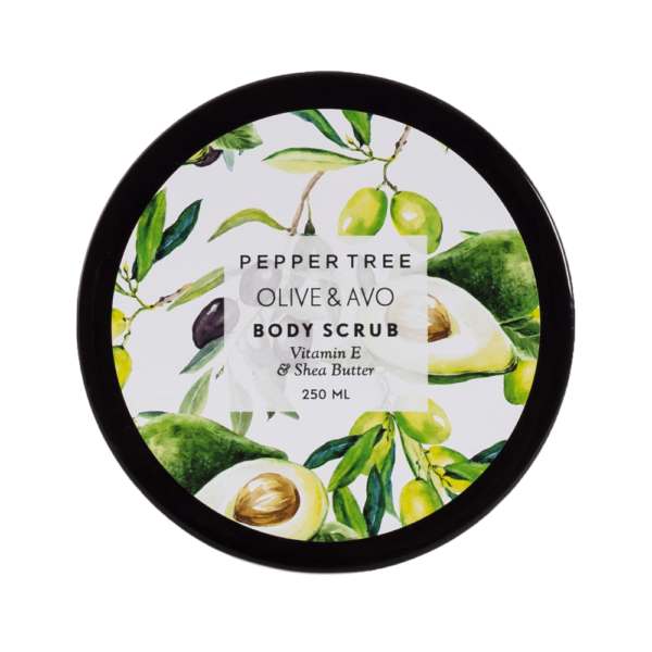 Pepper Tree Body Essentials Olive & Avo Body Scrub 250 ml - Friedman ...