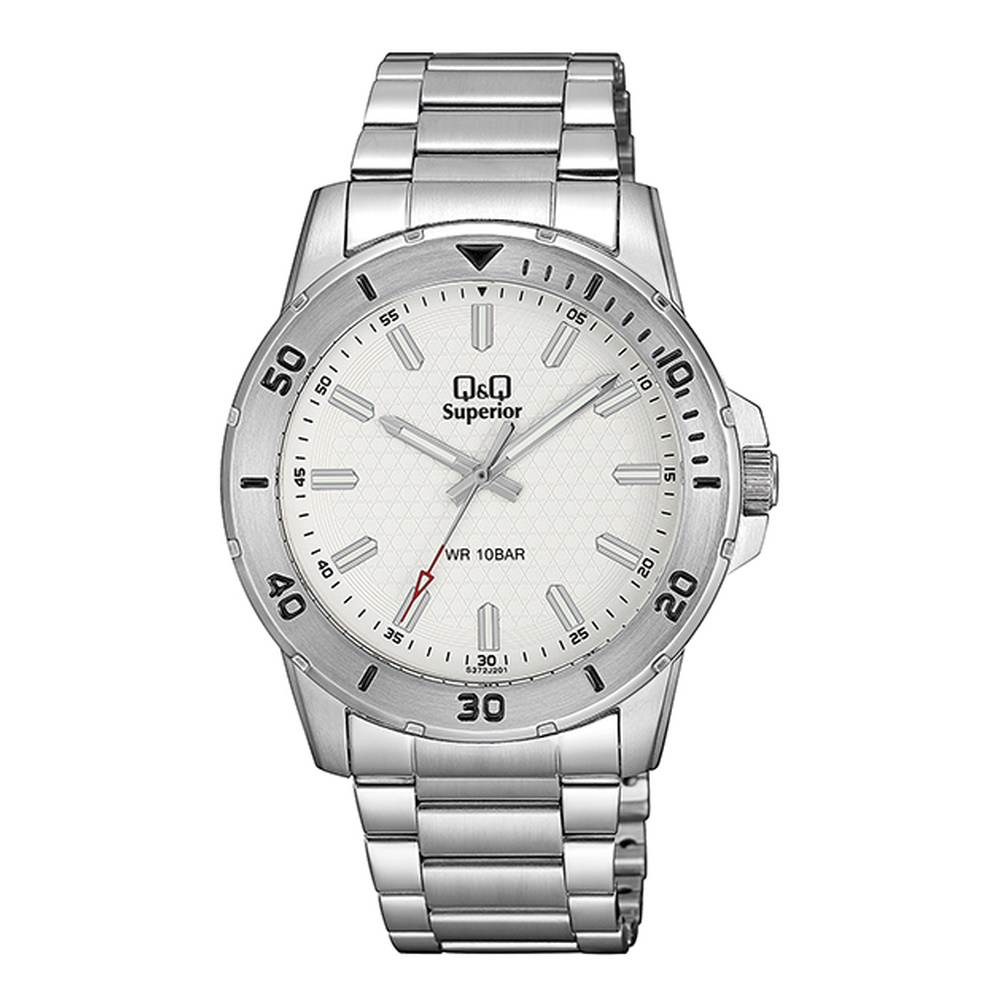 Q & Q Silver Mens Watch - Friedman & Cohen