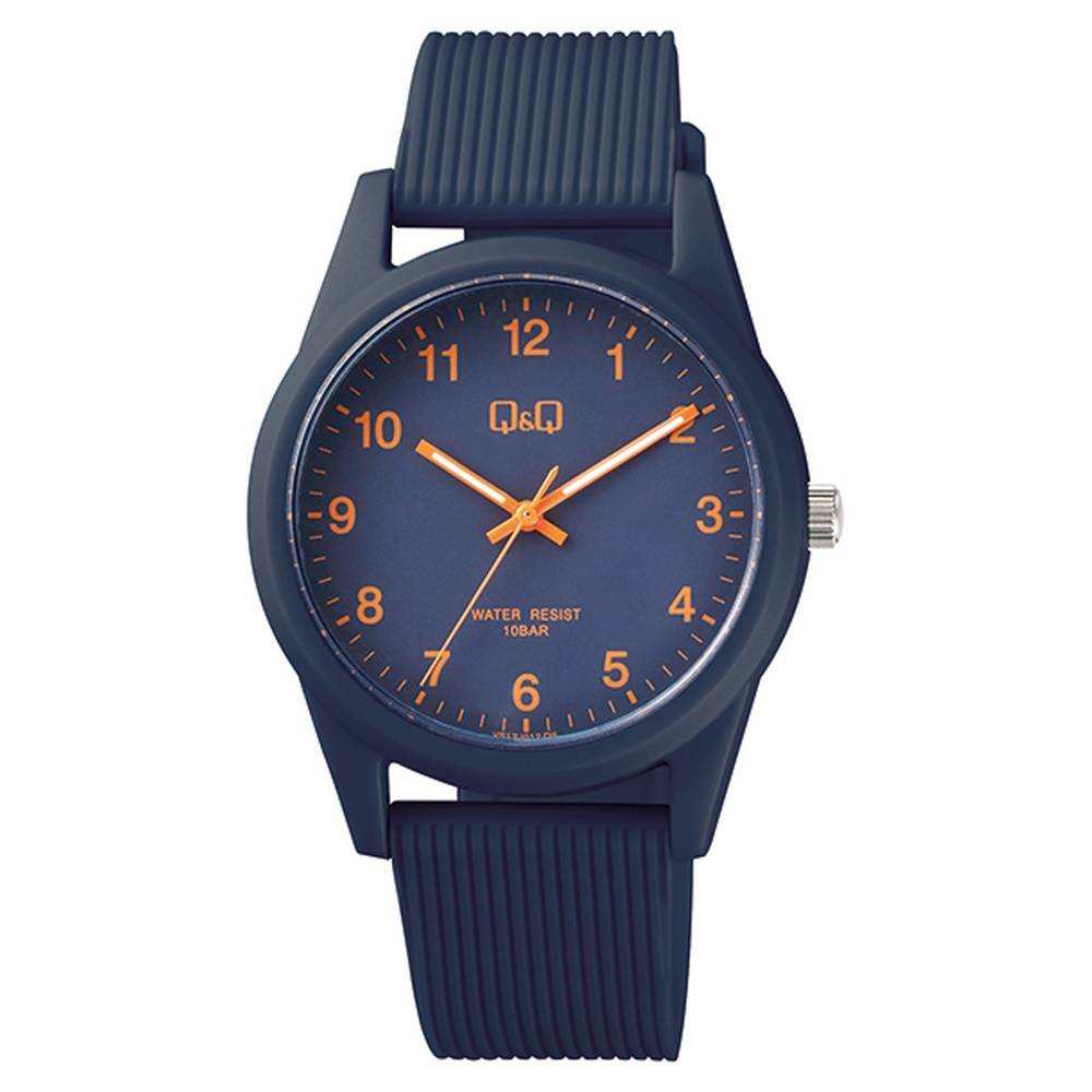 Q&Q Blue Rubber Strap Watch - Friedman & Cohen