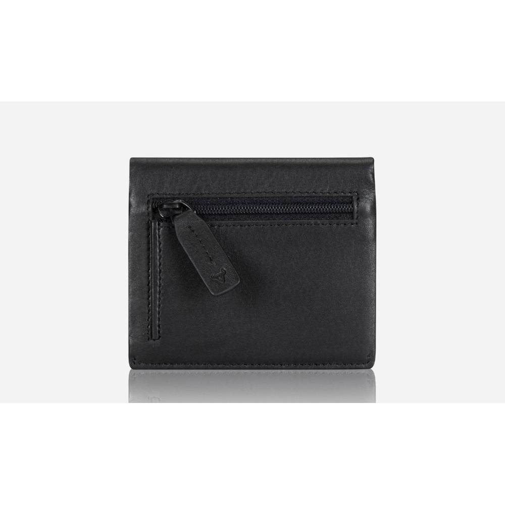 Brando Slim Card & Note Wallet Zip Coin Pouch,Black - Friedman & Cohen