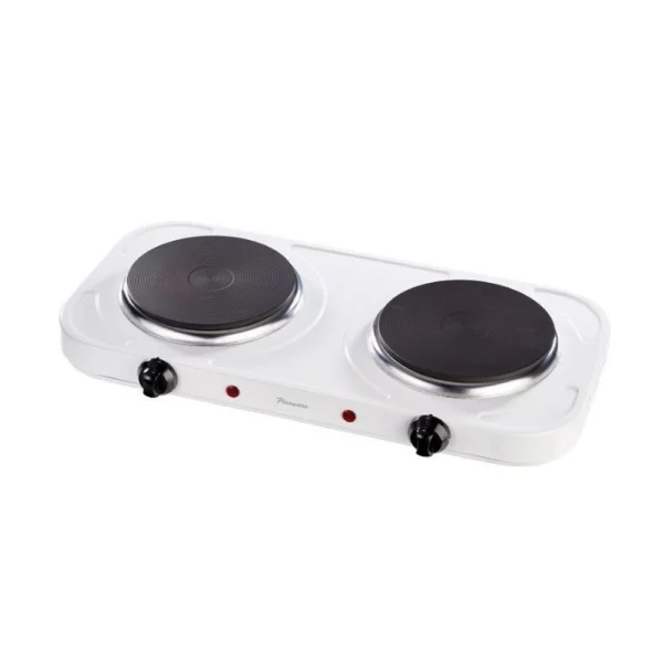 Pineware Double Solid Hotplate - White - 2000W - Friedman & Cohen