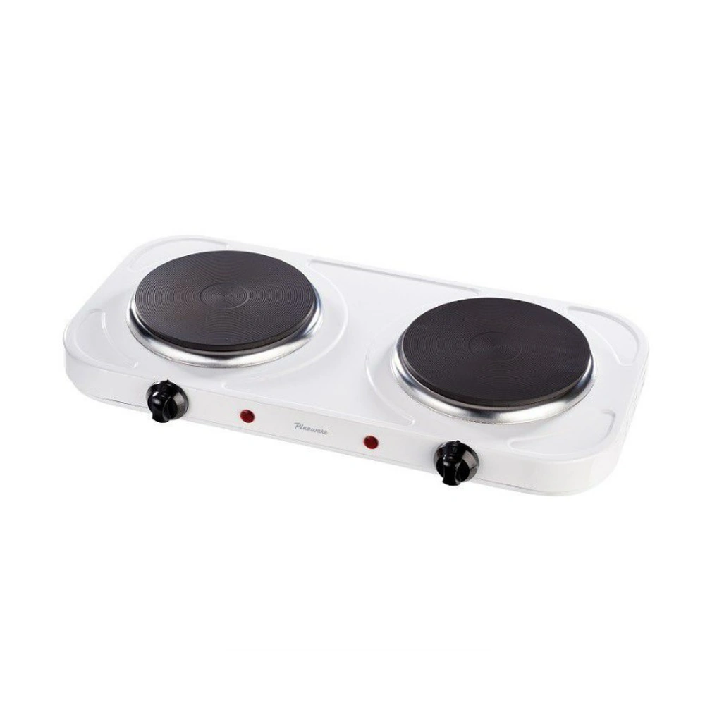 Pineware Double Solid Hotplate - White - 2000W - Friedman & Cohen