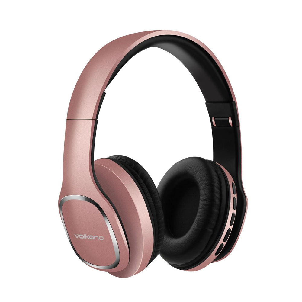 Volkano Wireless Bluetooth Headphones - Phonic Series - Rose Gold ...