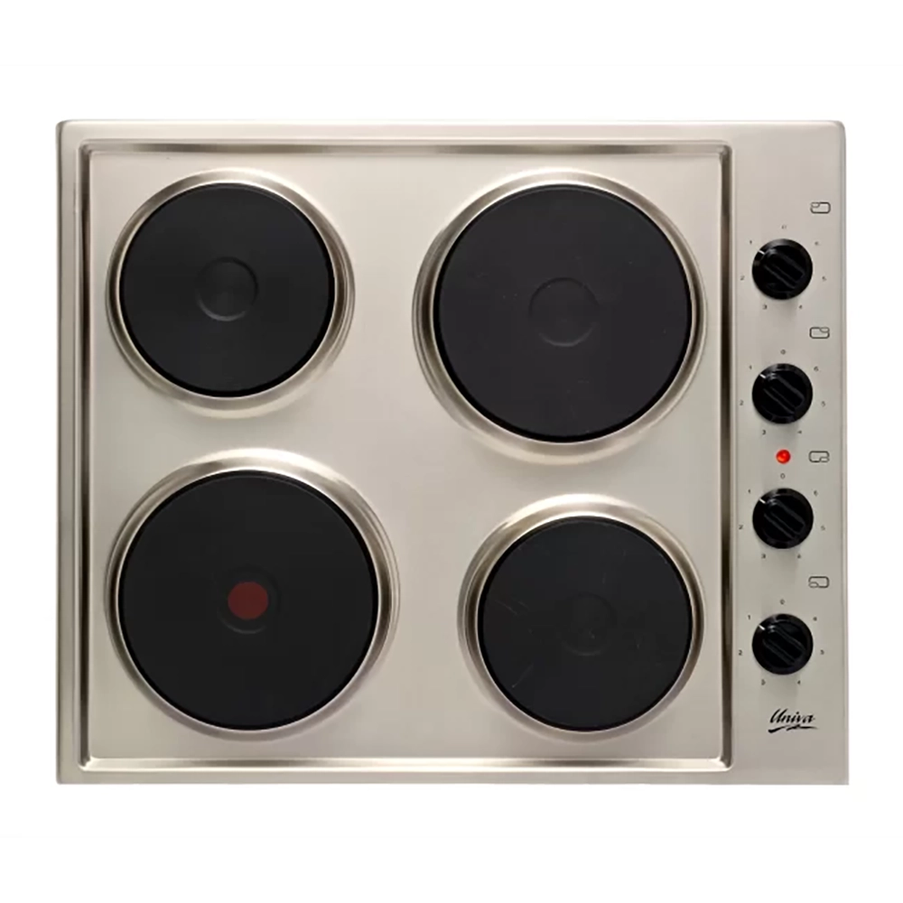 Univa 600mm Solid Plate Stainless Steel Hob with Control Panel ...