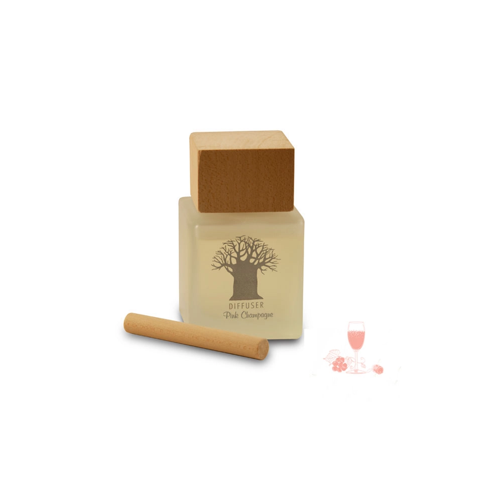 Mockana Wooden Top Diffuser Pink Champagne 160ml - Friedman & Cohen