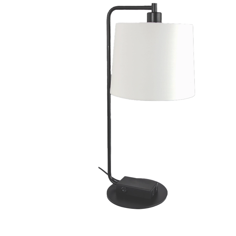 Bright Star Lighting Table Lamp With White Shade TL662 - Friedman & Cohen