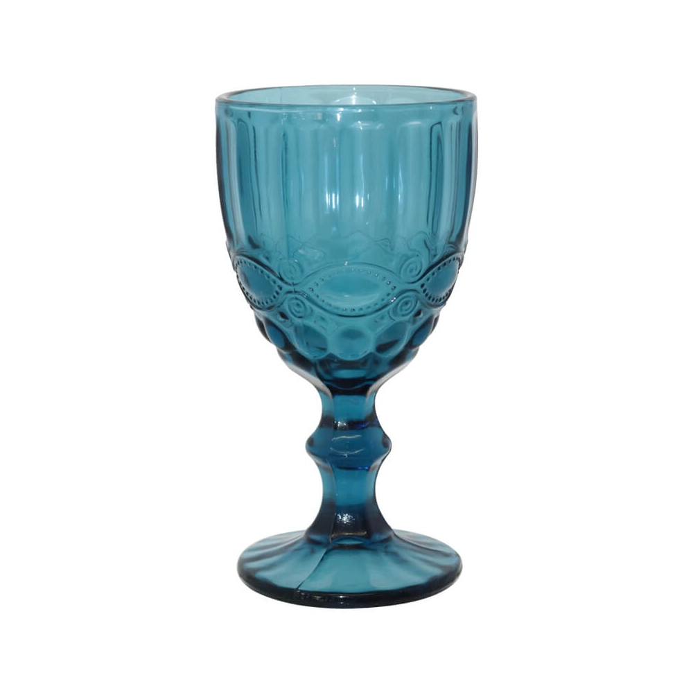 Eaton Wine Glass Blue 300ml - Friedman & Cohen