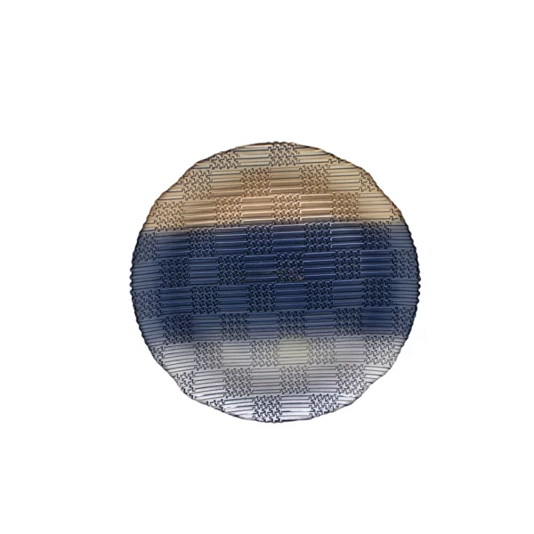 Eetrite Gold and Blue Charger Plate 24cm - Friedman & Cohen