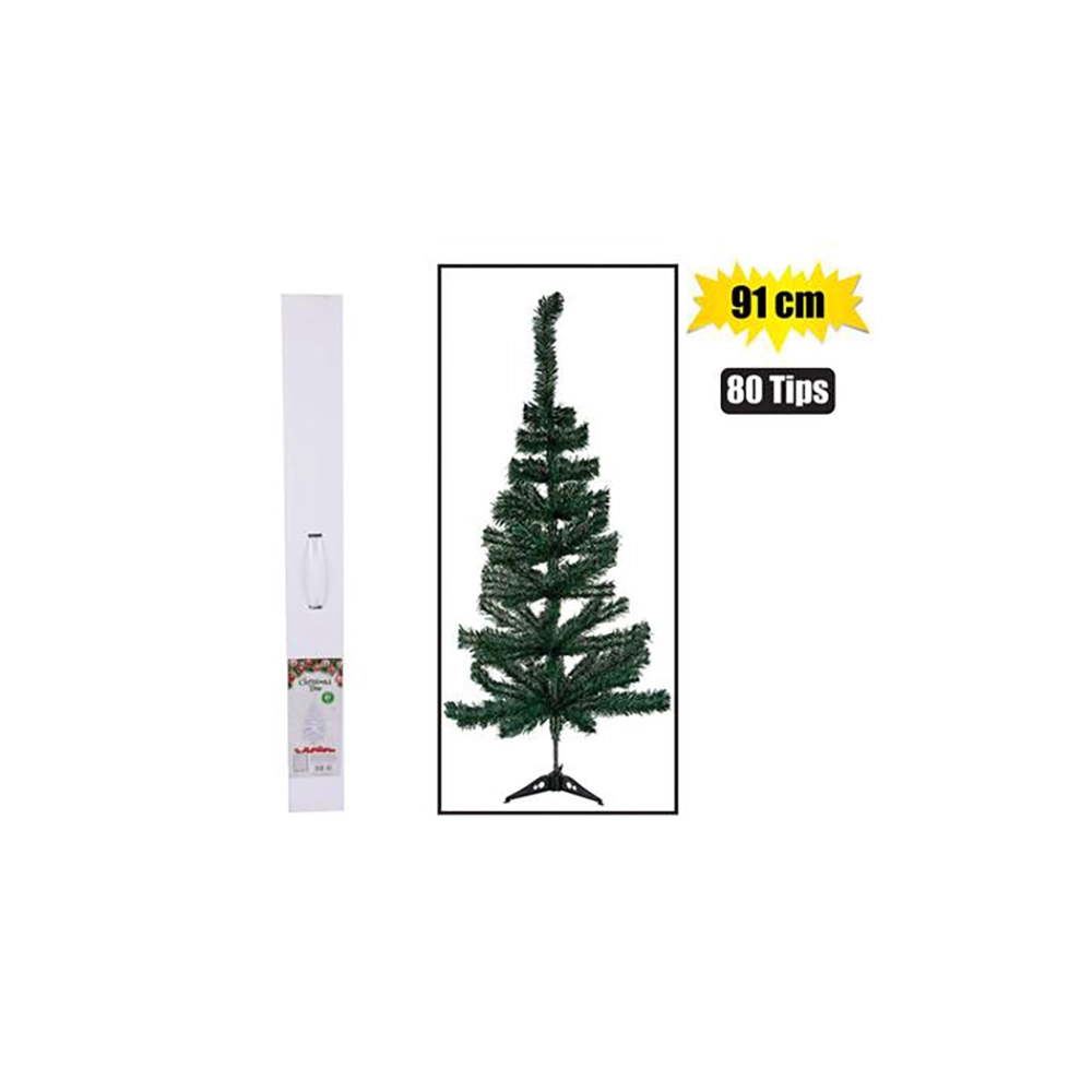 Christmas Tree 94cm Green (80 tips) Boxed - Friedman & Cohen