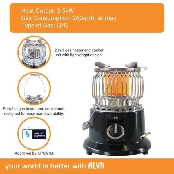 Alva's 2-in-1 Portable heater and cooker - Friedman & Cohen
